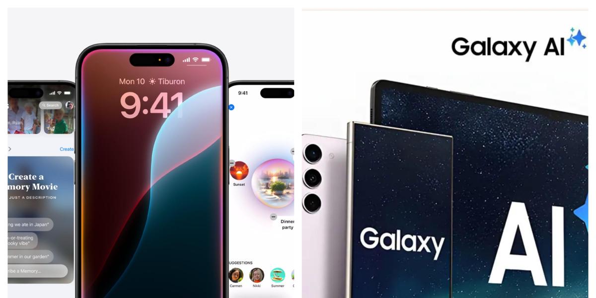 Funciones y comparación entre la IA del iPhone de Apple IA del Galaxy ...